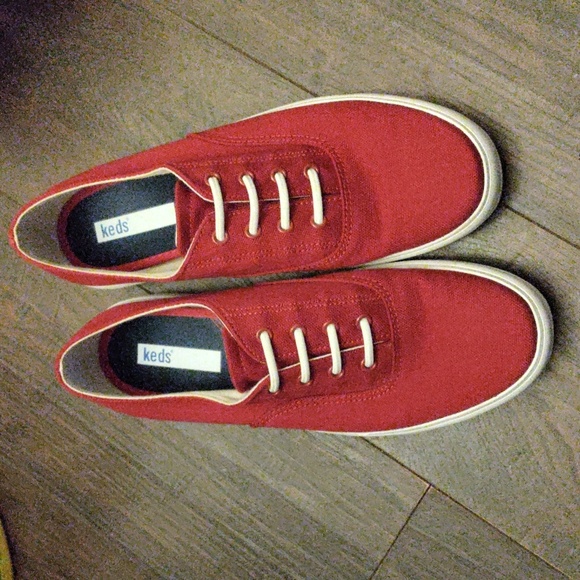 Keds | Shoes | Keds Sophie Red Canvas Slipon Sneakers | Poshmark